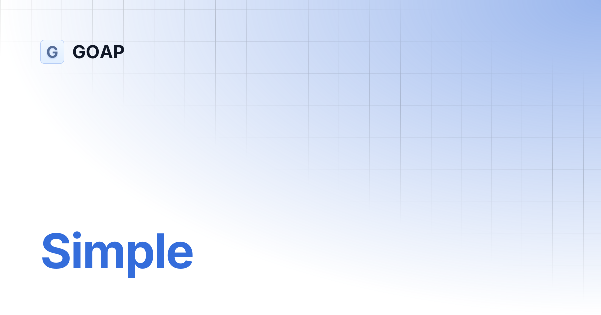 Simple | GOAP